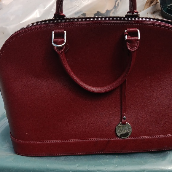 Pulicati | Bags | Pulicati Alma Style 2way Burgundy Genuine Leather ...
